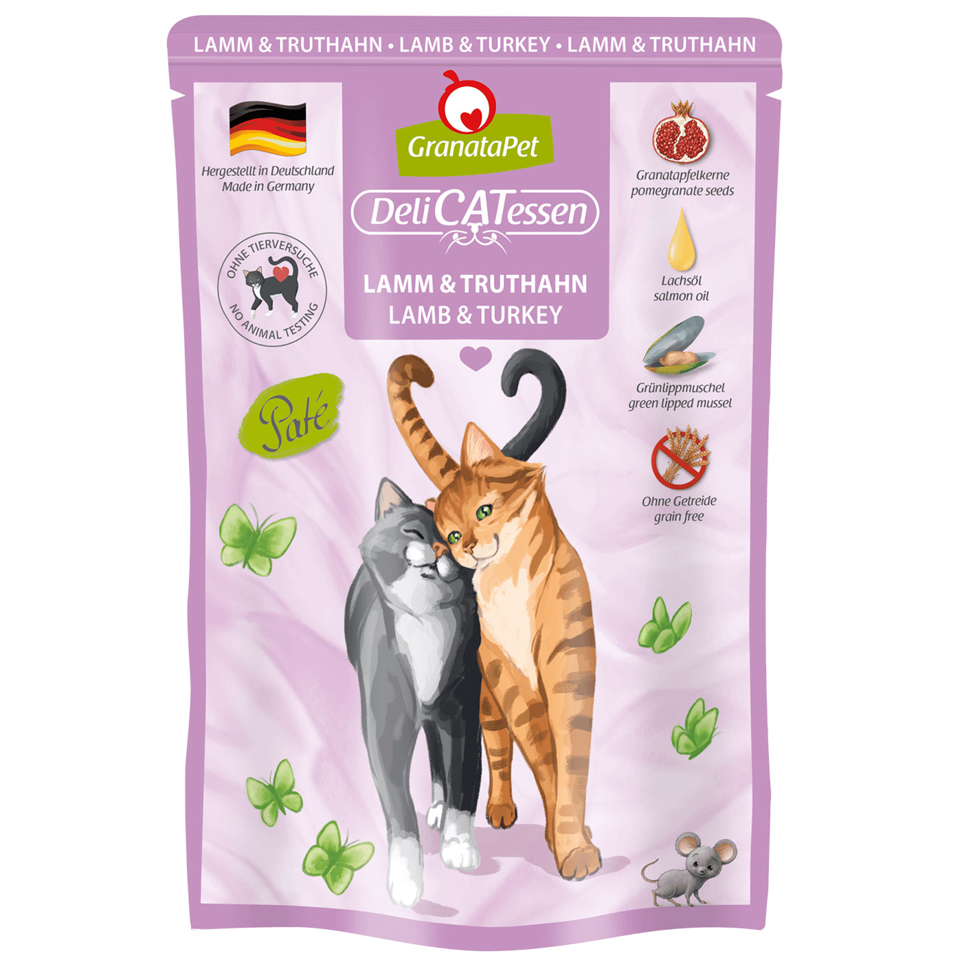 Hrana umeda pisici cu miel si curcan, DeliCatessen, GranataPet, 85 g ...