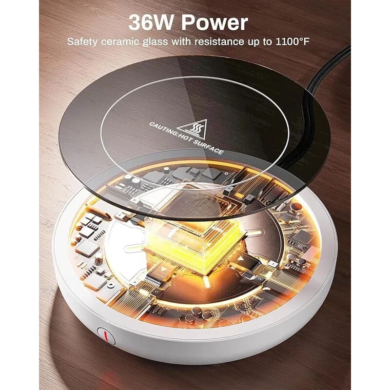 Нагревател за чаши за кафе, 36 W, 3 температурни настройки, 5,1 инча ...