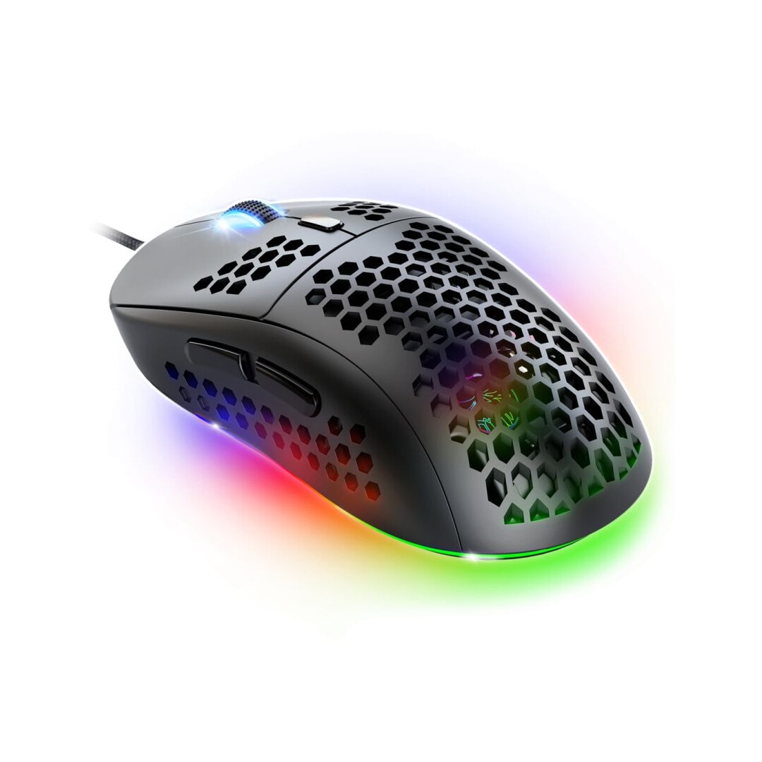 Mouse gaming Spirit of Gamer Pro M4, 12800DPI, USB, RGB, negru - eMAG.ro