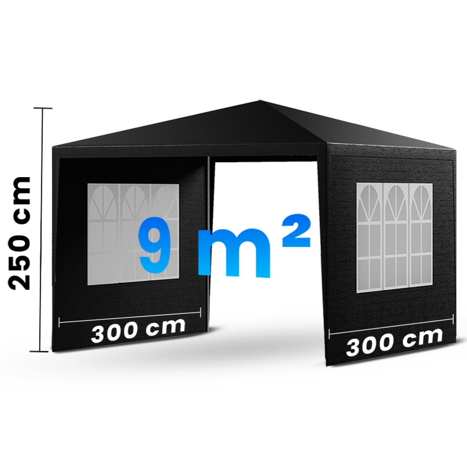 Cort Pavilion De Gradina, Kanwod Torm II 300x300 cm, 4 pereti laterali ...