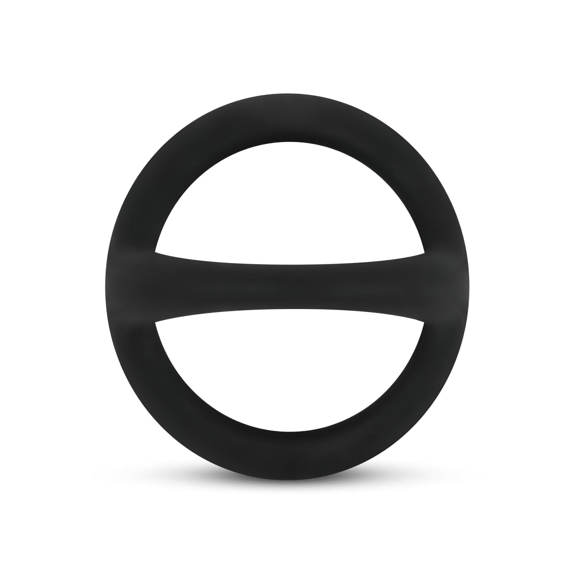 Inel flexibil pentru penis si testicule Desire Ring, Easytoys, negru ...