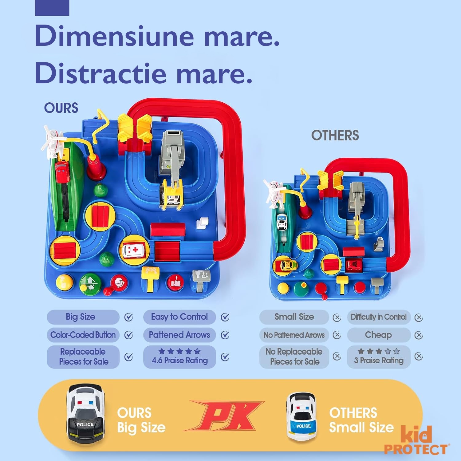 Set Jucarie Interactiva Circuit de Curse KidProtect® Rescue City ...