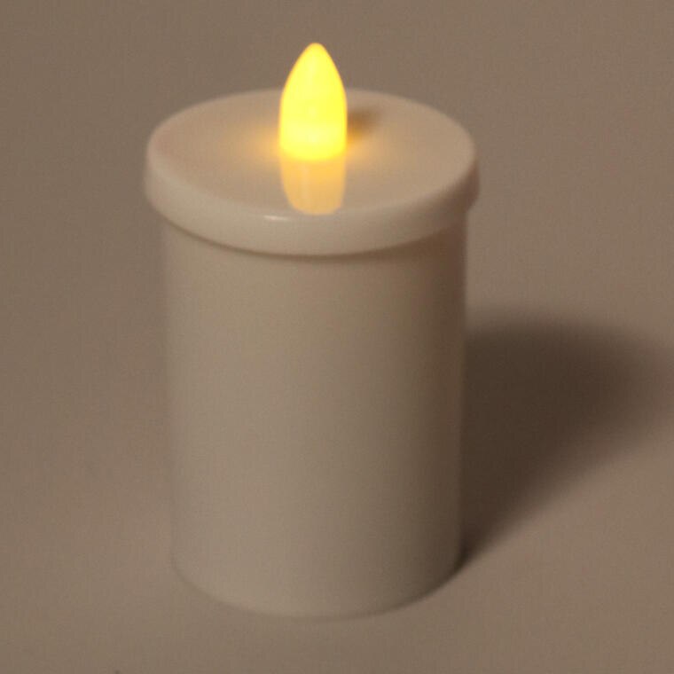 Góliát LED gyertya, piros, 10x17,2cm, igazi láng effektus - eMAG.hu