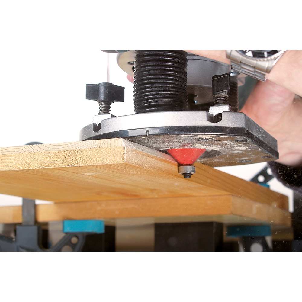 Set 5 freze profilate cu rulment Wolfcraft 8754000, in cutie de plastic ...