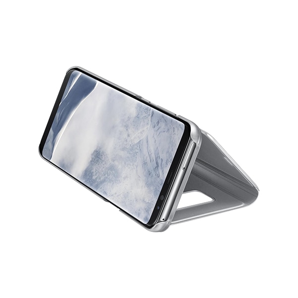 Samsung Galaxy A9 (2018) kompatibilis Smartphosis Clear View tok, ezüst ...