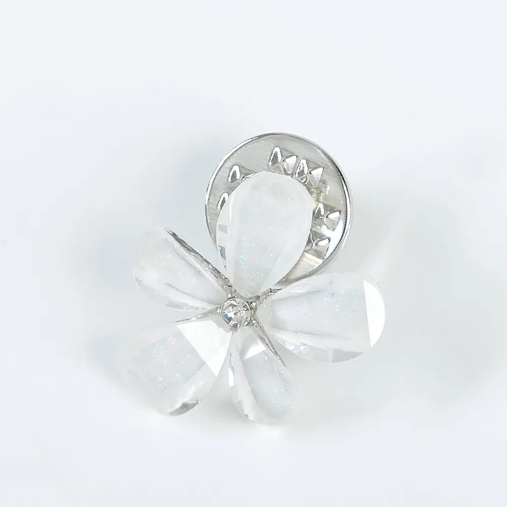 Brosa martisor floare alba sidefata, Meli Melo Paris - eMAG.ro