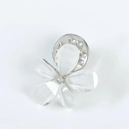 Brosa martisor floare alba sidefata, Meli Melo Paris - eMAG.ro