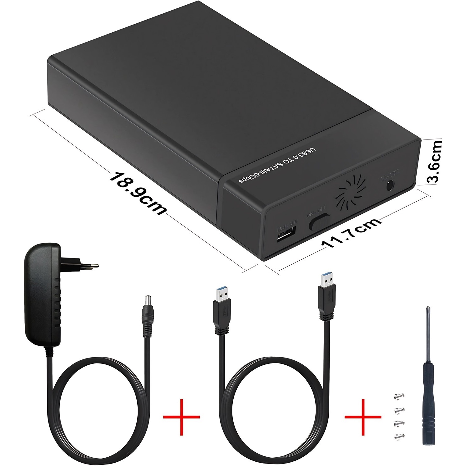 Carcasa externa pentru hard disk, Excitat®, Rack extern, 2.5 si 3.5 ...