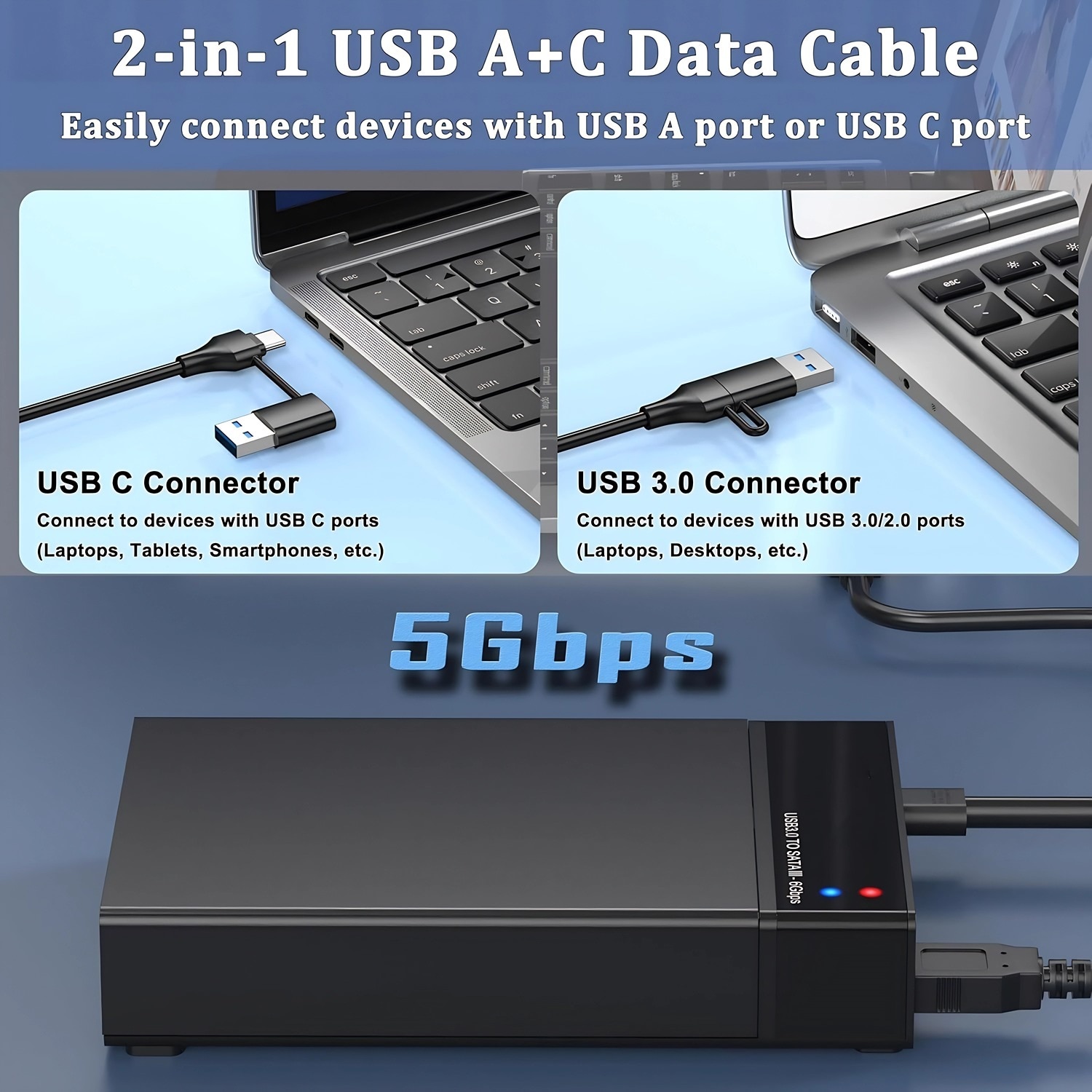 Carcasa externa pentru hard disk, Excitat®, Rack extern, 2.5 si 3.5 ...