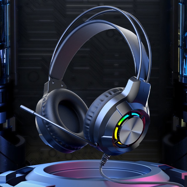 Casti gaming profesionale SY-G45, cu microfon, sistem surround HD ...