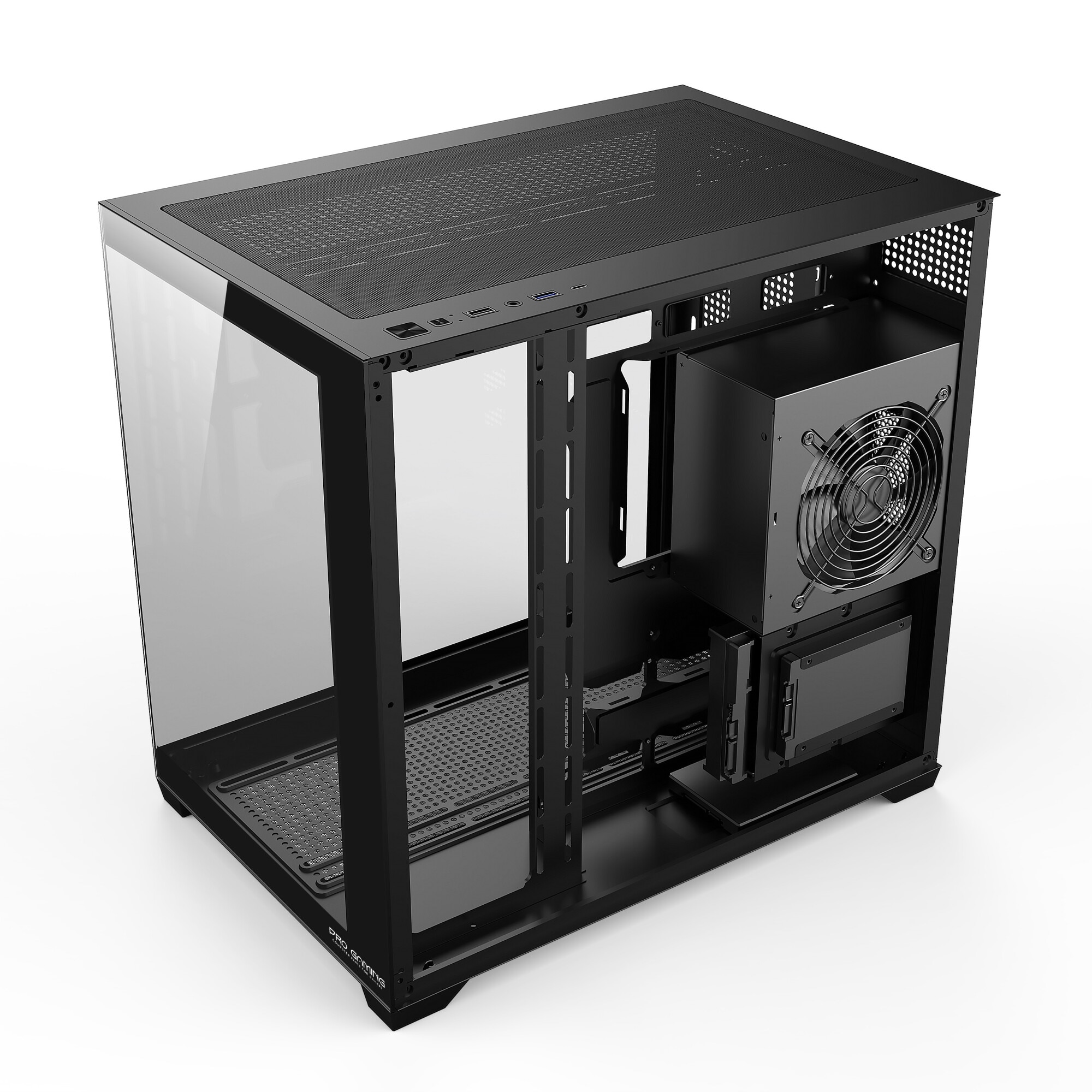 Carcasa Pro Gaming ELITE BLACK, Cube Tower, ATX, fara sursa, 7x ARGB ...