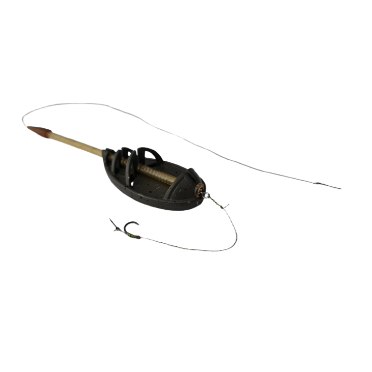 Set 3 Monturi Method Feeder Long Cast, 60gr, carlig nr 12, Spin - eMAG.ro