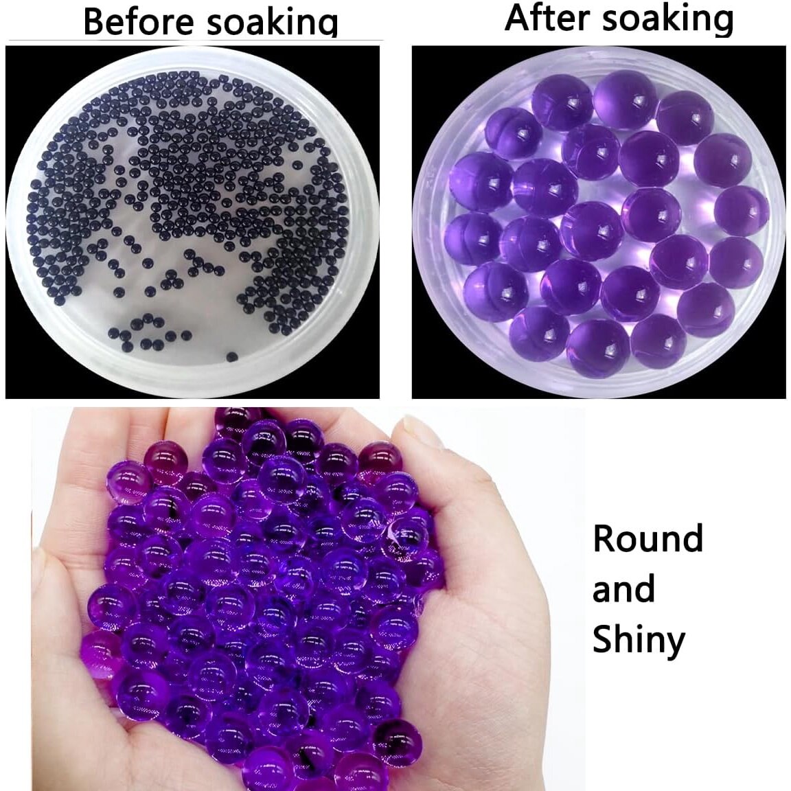 Bile Decorative din Hidrogel - Water Bomb Purple - 50 000 de Bilute ...