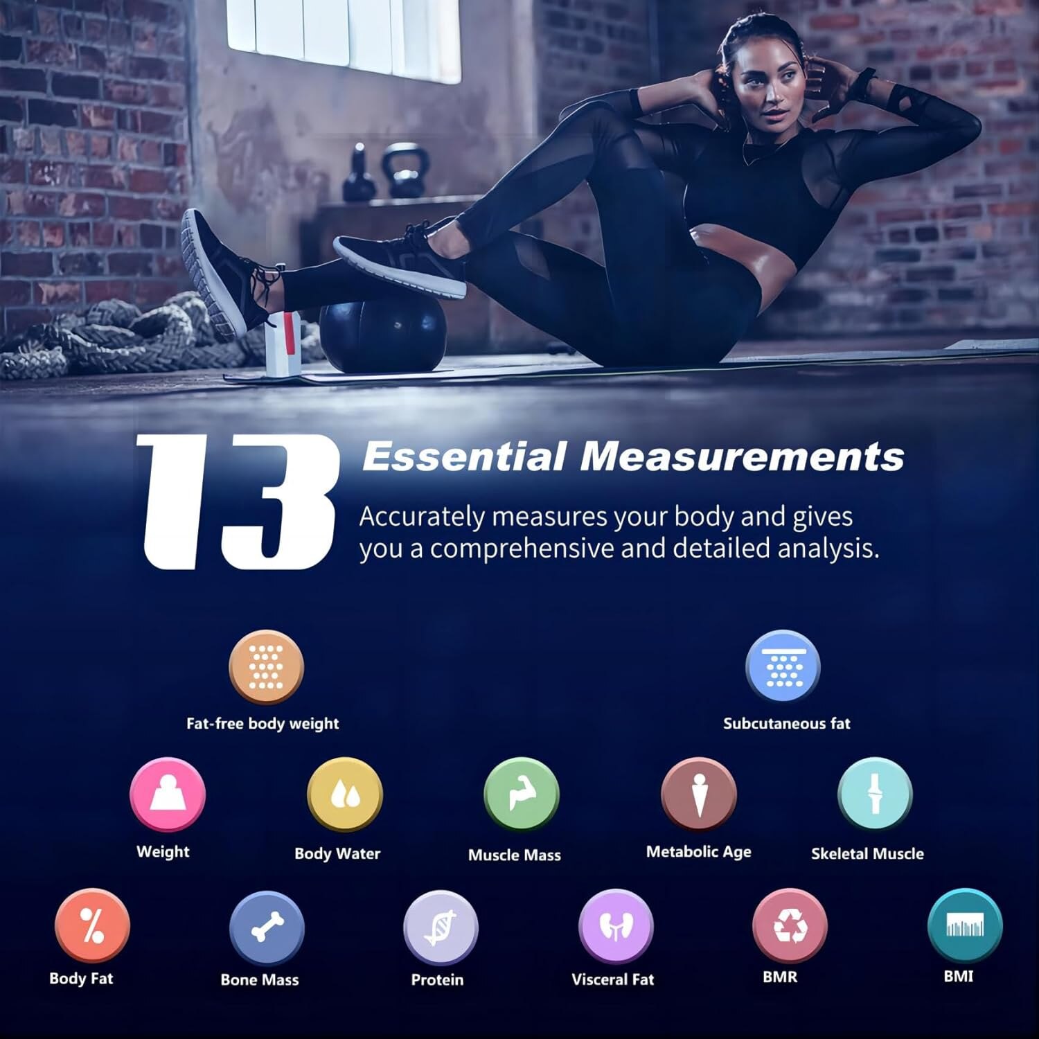 Cantar digital pentru grasimi corporale, masa musculara cu APP 180 kg ...