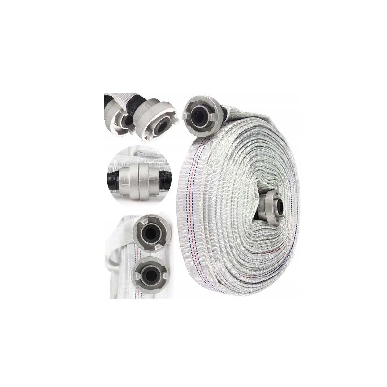 Furtun tip pompier, 1", 30 m, alb, Majster Polska MP0705 - eMAG.ro