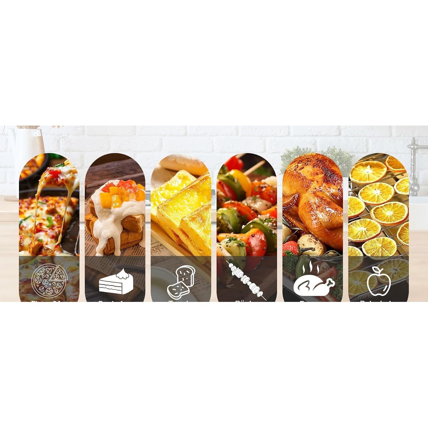 Friteuza Karinear cu aer cald XXL, Mini cuptor cu aer de convectie ...