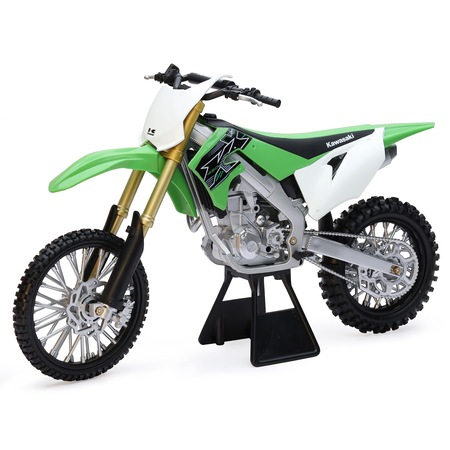Macheta Motocicleta Kawasaki KX450 verde - 1/6 New Ray - eMAG.ro