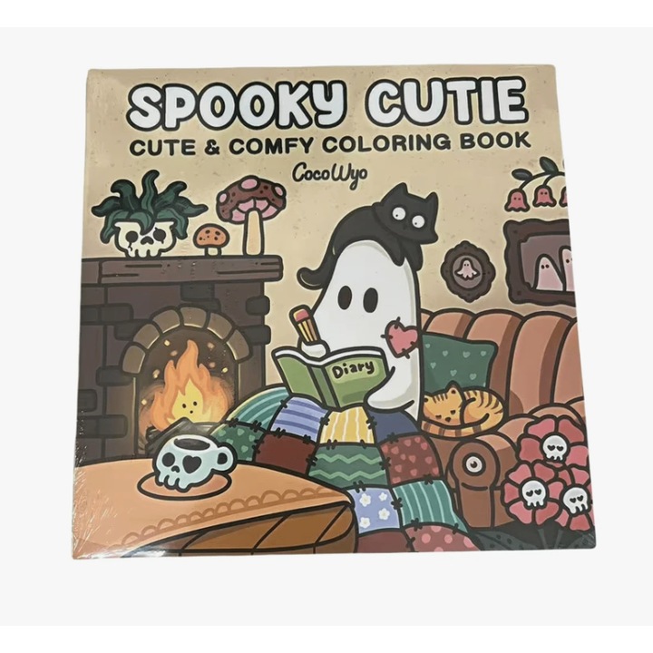Carte de Colorat, Spooky Cutie, Coperta Cartonata, Desene Haioase ...