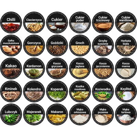 Set 120 etichete colorate pentru condimente, 35mm, cu modele - eMAG.ro