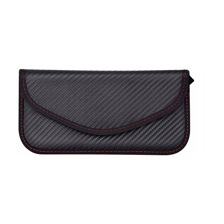 Etui Faraday pentru chei auto, carbon, 20x10cm, blocare semnal, 2 ...