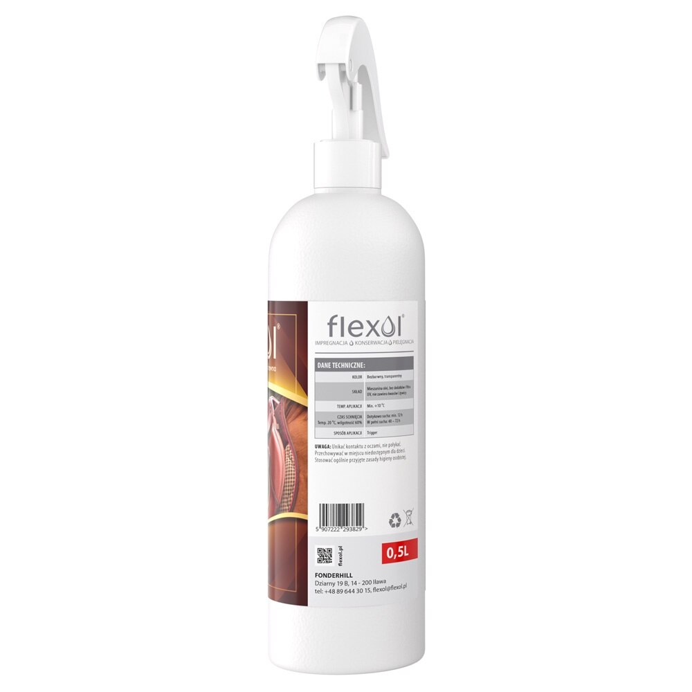 Ulei natural pentru piele, Flexol, 0,5L, protejeaza si regenereaza ...
