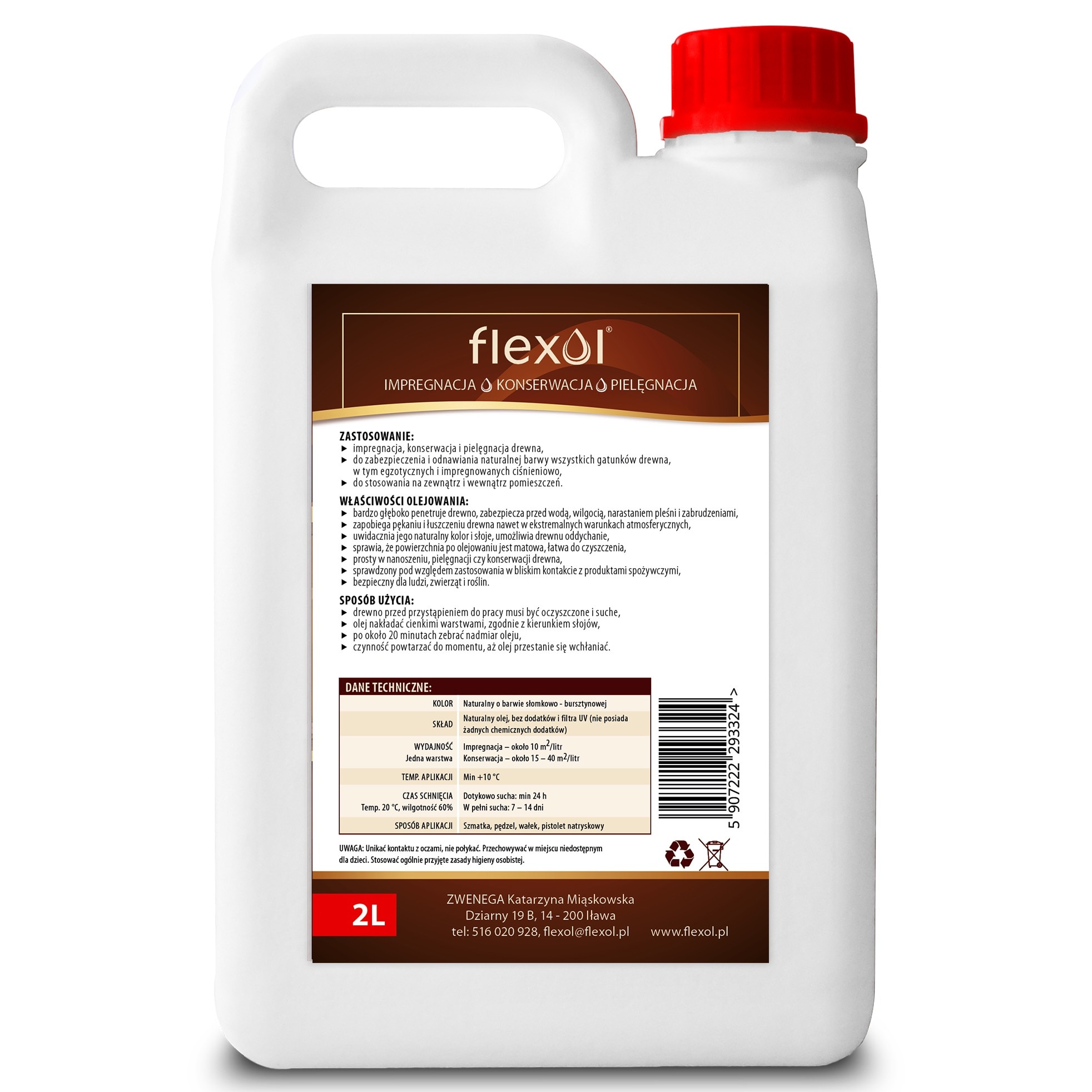 Flexol Lenolaj 2L – Fa Impregnálás Természetes Védelem Kültérre és ...