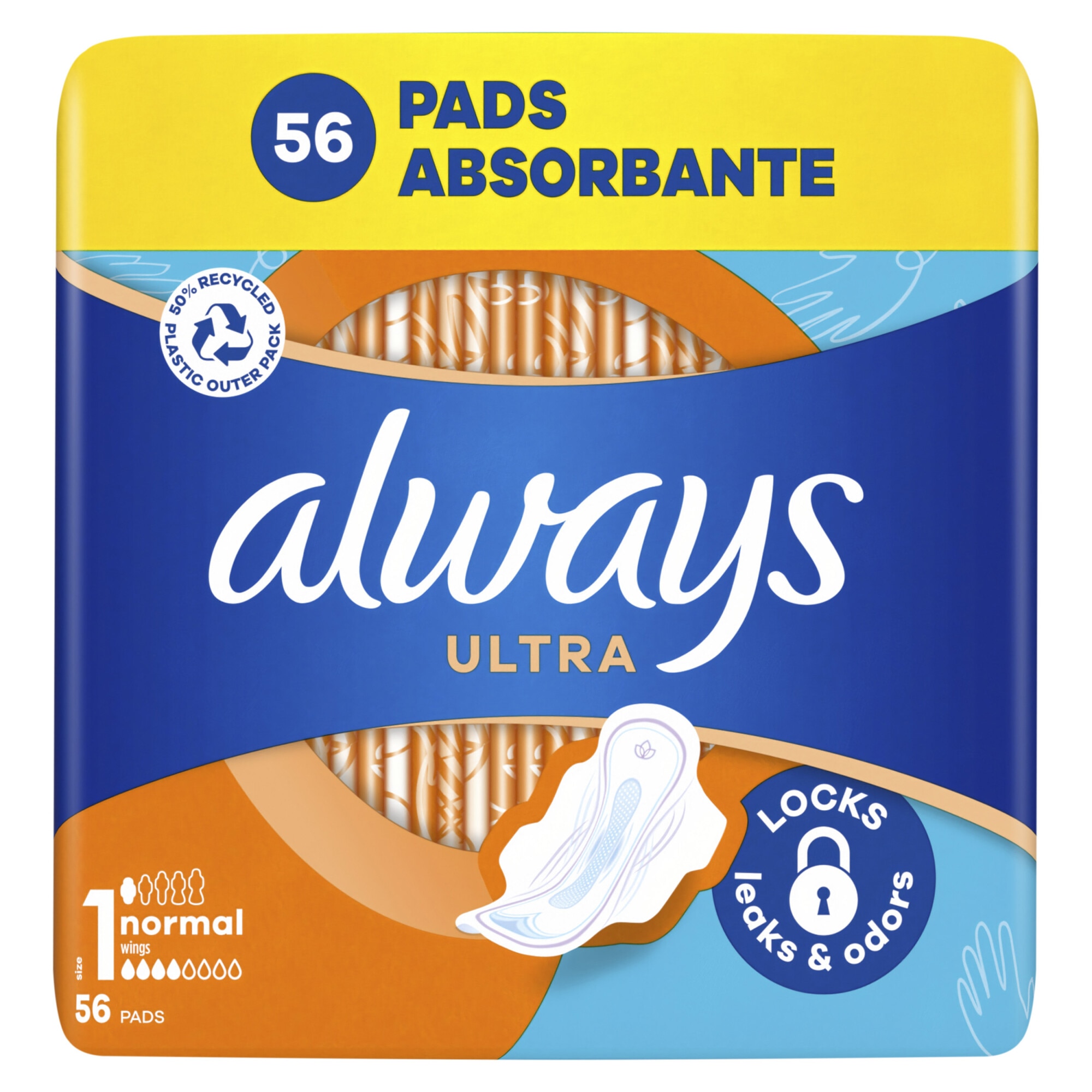 Дамски превръзки Always Ultra Normal, 56 броя - eMAG.bg