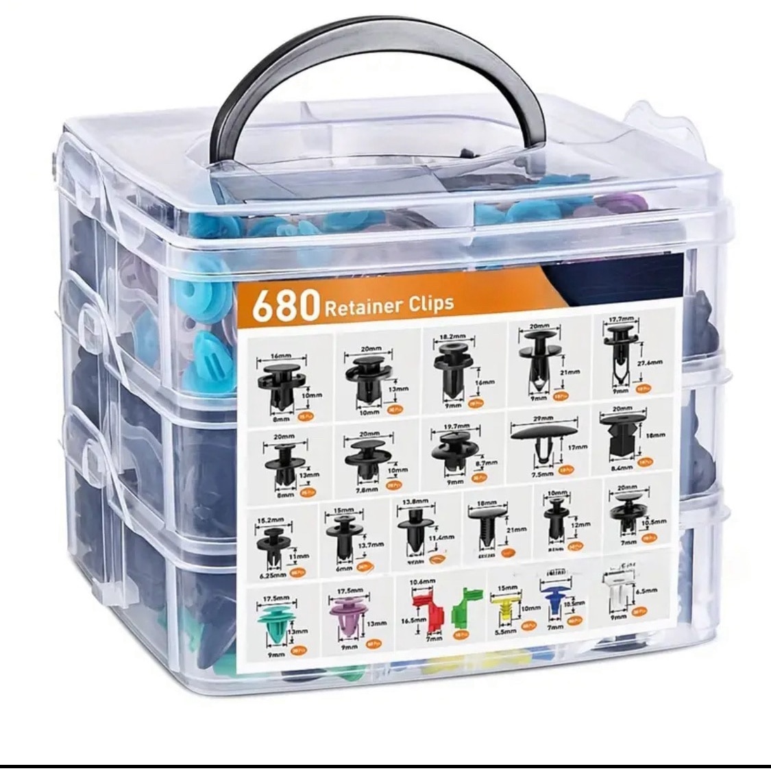 Set cleme - clipsuri reconditionare auto, universale, plastic 23 tipuri ...