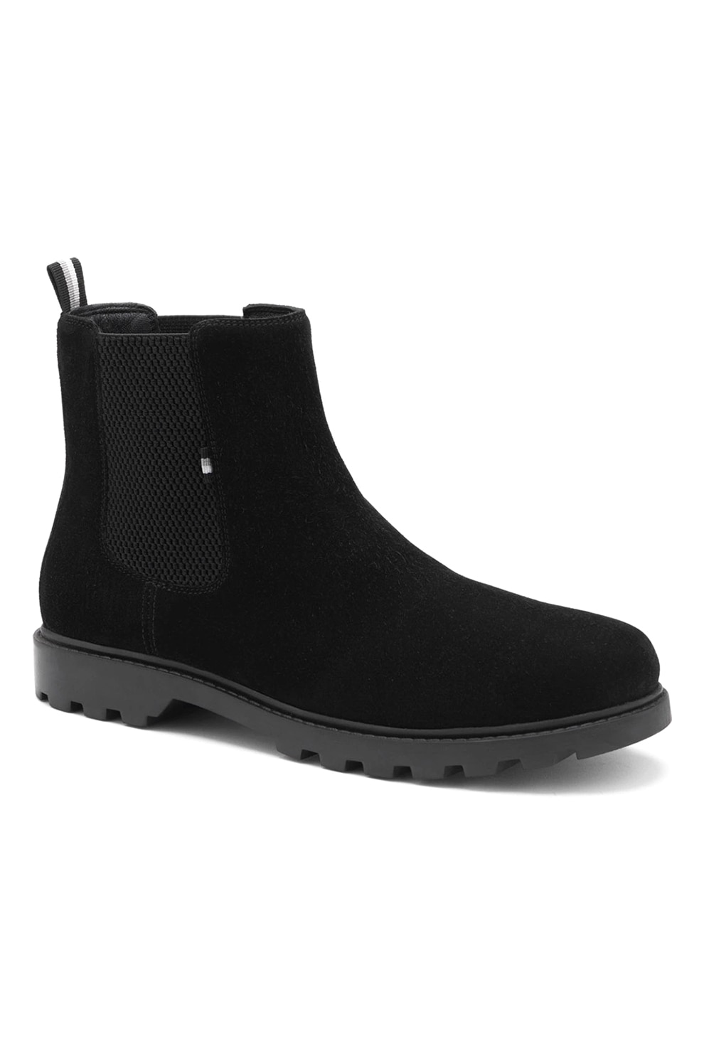 OMBRE, Ghete chelsea din piele intoarsa, Negru, 42 - eMAG.ro