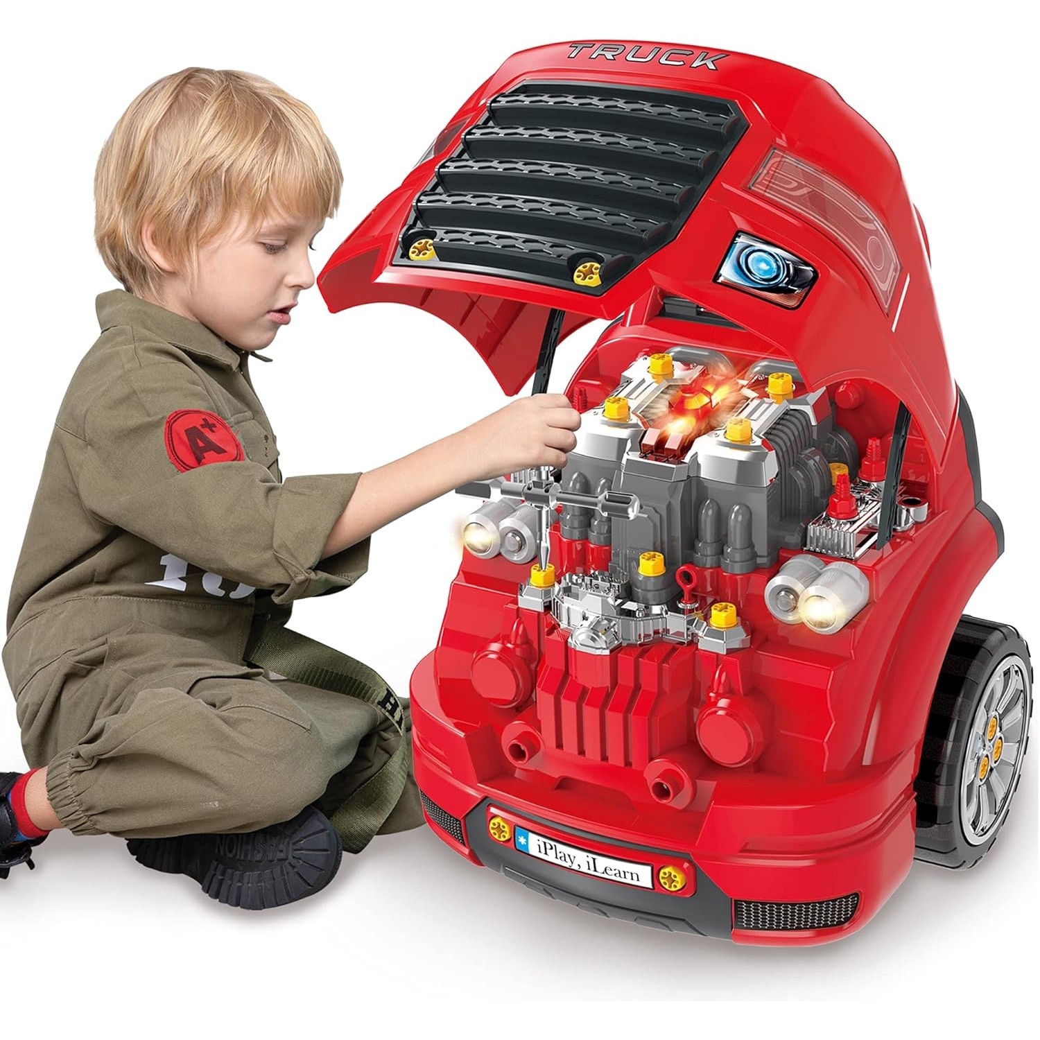 Set Reparatie Motor Auto Mecanic Copii Kidprotect® Engine Explorers, Cu ...