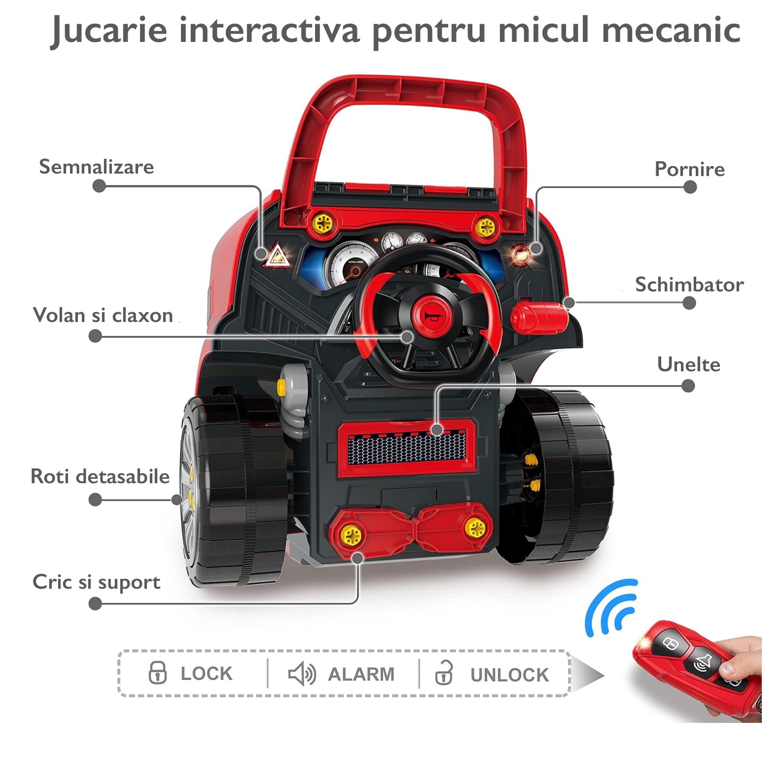 Set Reparatie Motor Auto Mecanic Copii Kidprotect® Engine Explorers, Cu ...