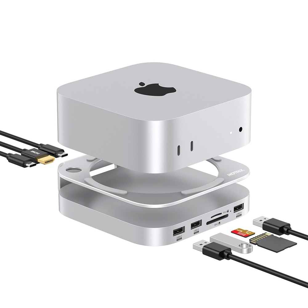 Docking station pentru Mac Mini PC Apple M4/ M4 Pro, Motrix - eMAG.ro