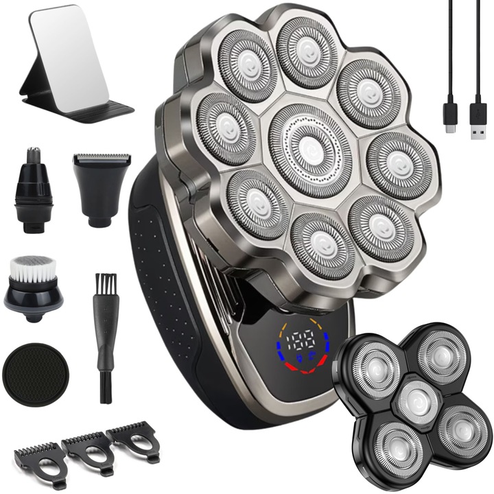 Aparat de Ras Electric Artral® pentru Barbati, 8+1Lame, Multifunctional ...