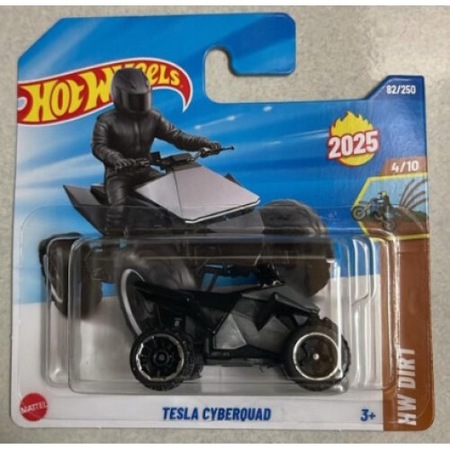 Кола Hot Wheels Tesla Cyberquad, Метална, 1:64, Модел 2025 - eMAG.bg