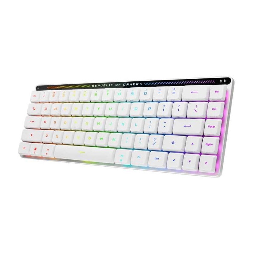 Tastatura ASUS ROG Falchion, mecanica, iluminare de fundal, alb - eMAG.ro