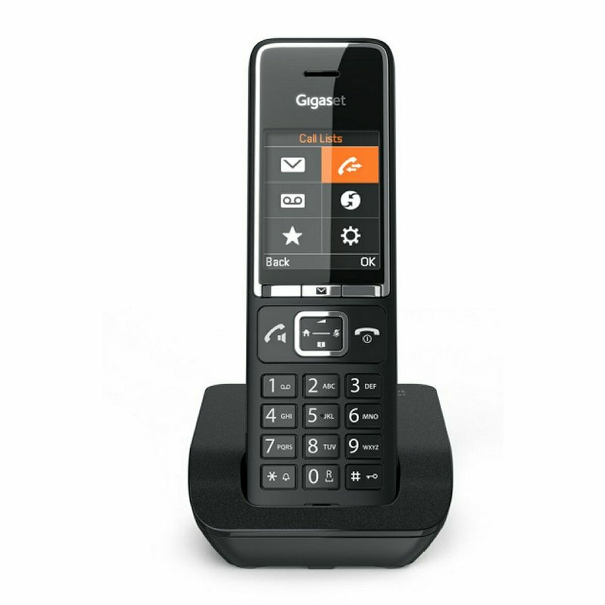 Telefon fara fir Gigaset, model S30852-H3001-D204, negru, functie hands ...
