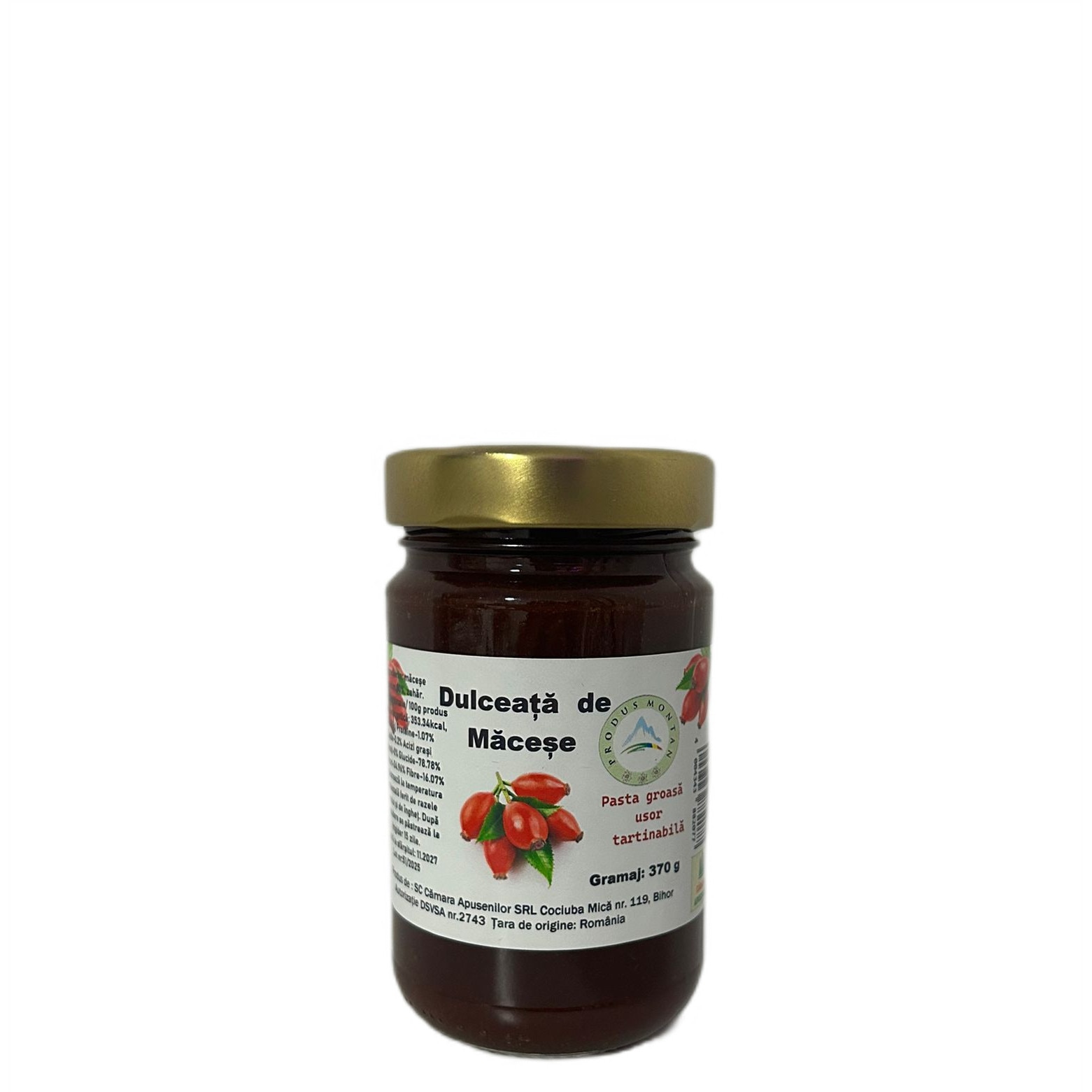Dulceata de Macese Produs Montan Camara Apusenilor 350 g - eMAG.ro