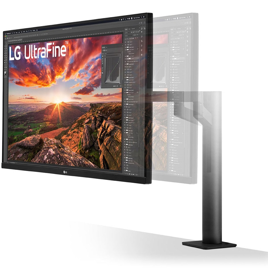 Monitor LED IPS LG UltraFine 31.5" 32UN880K-B, UHD (3840x2160), 60Hz ...