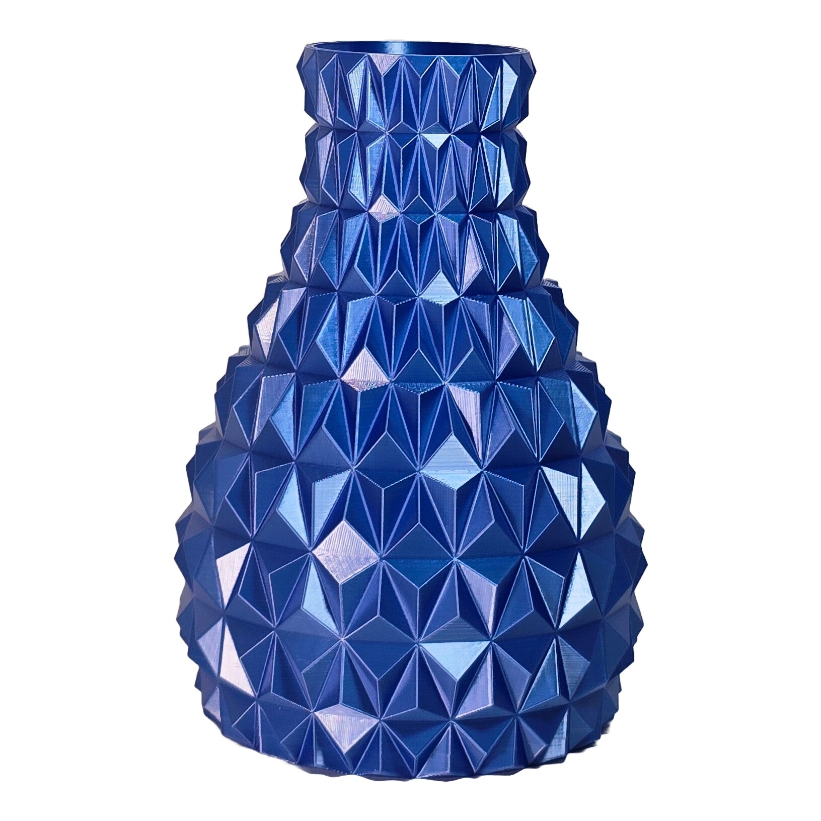 Vaza albastra printata 3D 17 cm - eMAG.ro