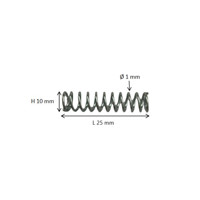 Arc compresie Ø 1 x H 10 x L 25 mm - eMAG.ro