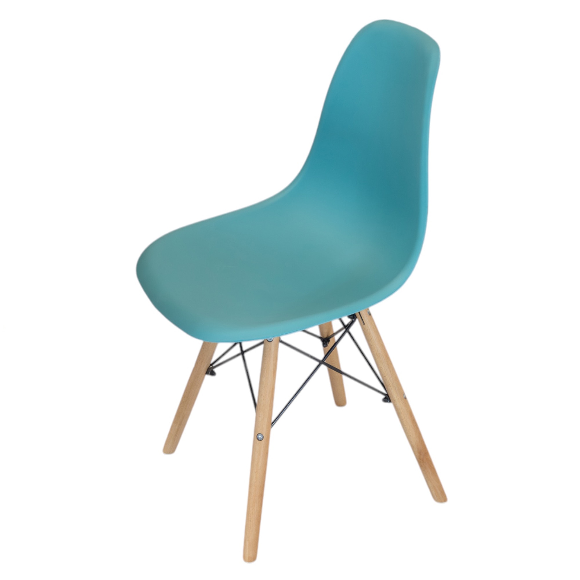 Scaun DENVER Malmo, turcoaz, model scandinav, sezut tip scoica ...