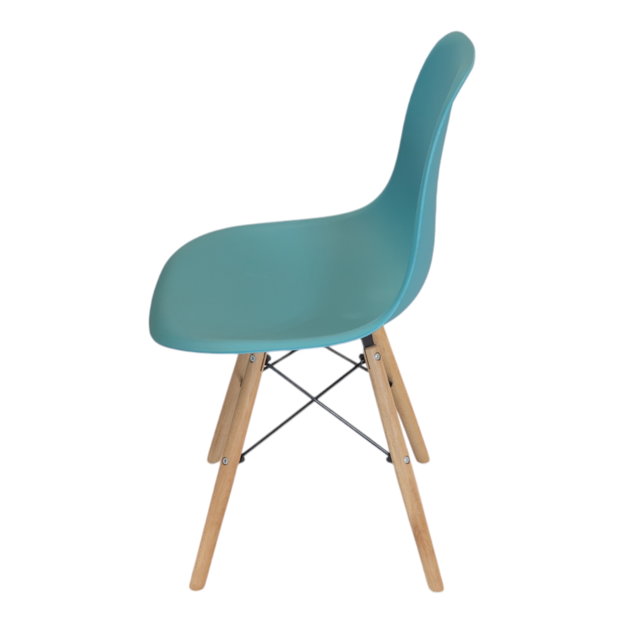 Scaun DENVER Malmo, turcoaz, model scandinav, sezut tip scoica ...