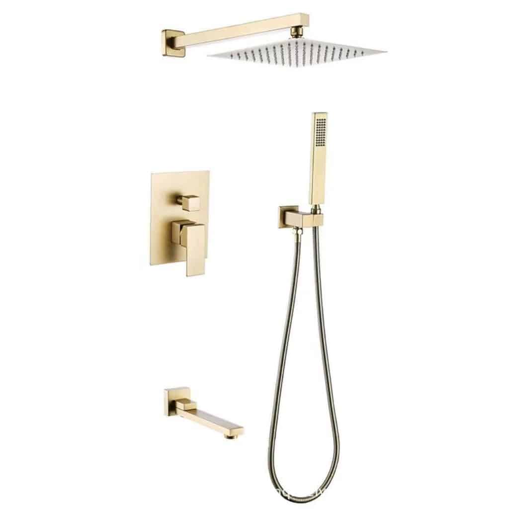 Set Dus Incastrat, 3 Functii, Auriu Periat, Para 30 x 30 cm - eMAG.ro