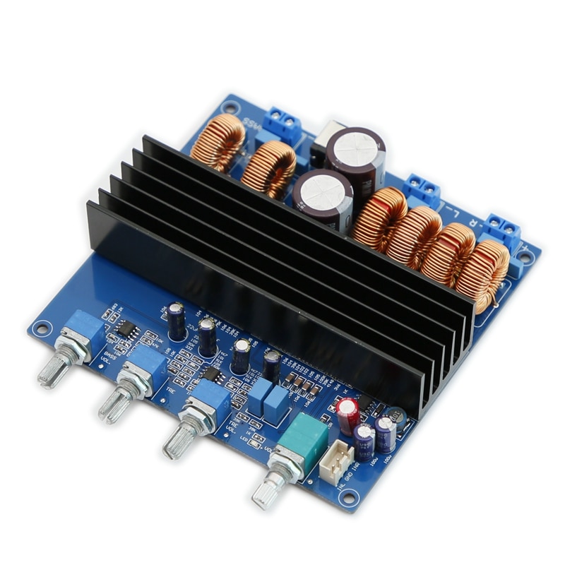 Amplificator audio stereo 2.1 cu subwoofer 2x100W + 200W, TDA7498E ...