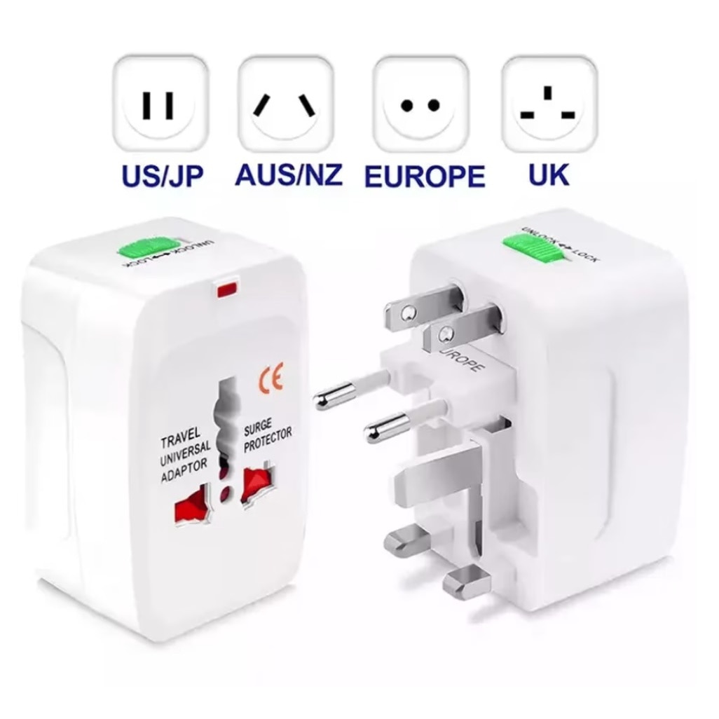 Adaptor Priza Universal Portabil - compatibil EU/UK/SUA/JP/C/AUS/TH ...