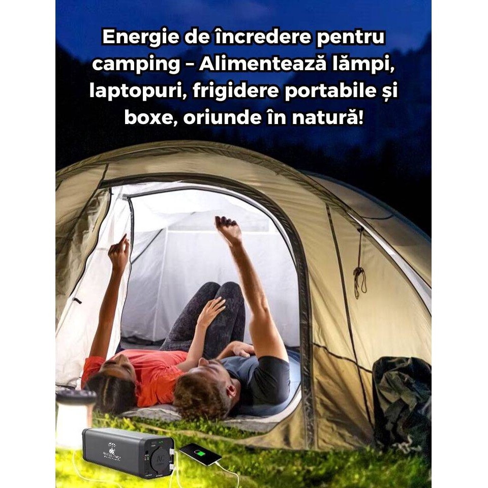 Baterie Externa Portabila PRESTIGE CHARGE®, Powerbank cu Priza 230V ...