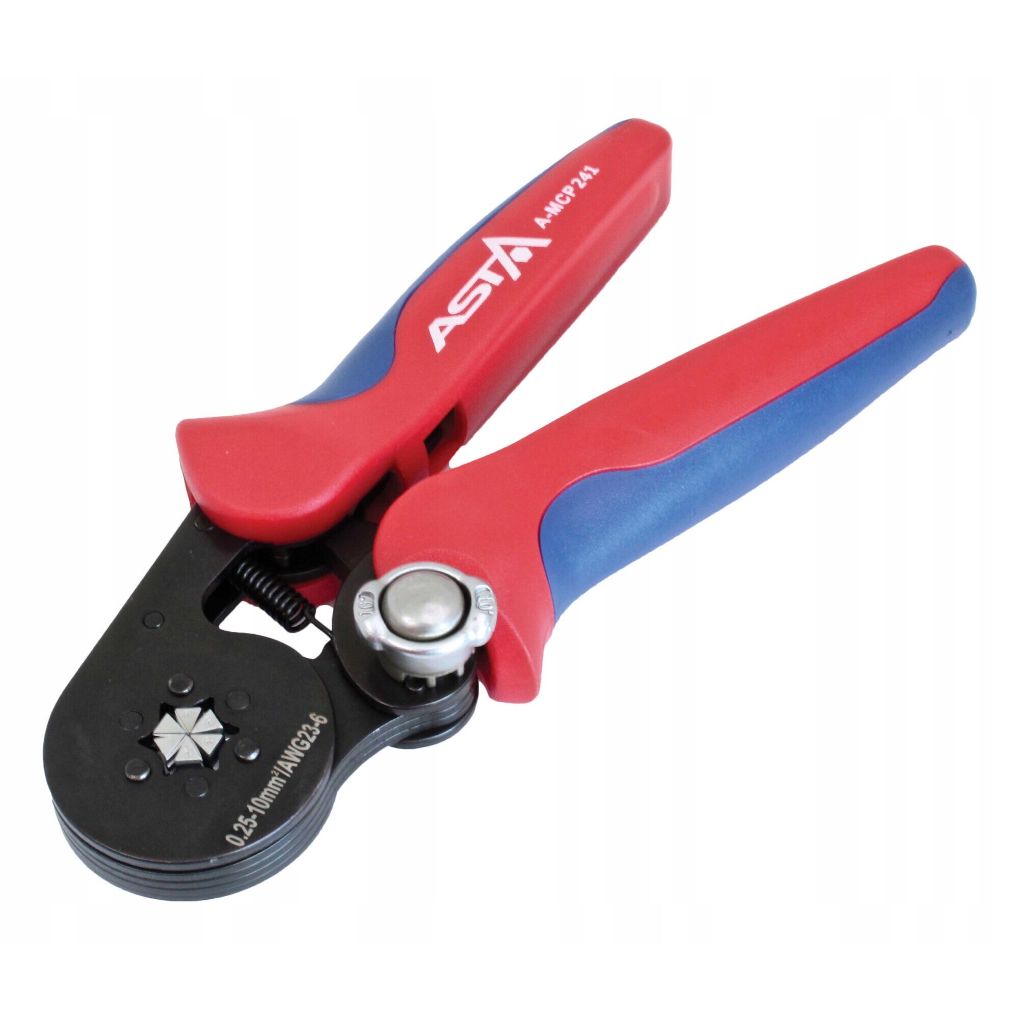 Cleste de sertizare pentru tuburi 0,25-10mm2, Asta, 175mm, Multicolor ...