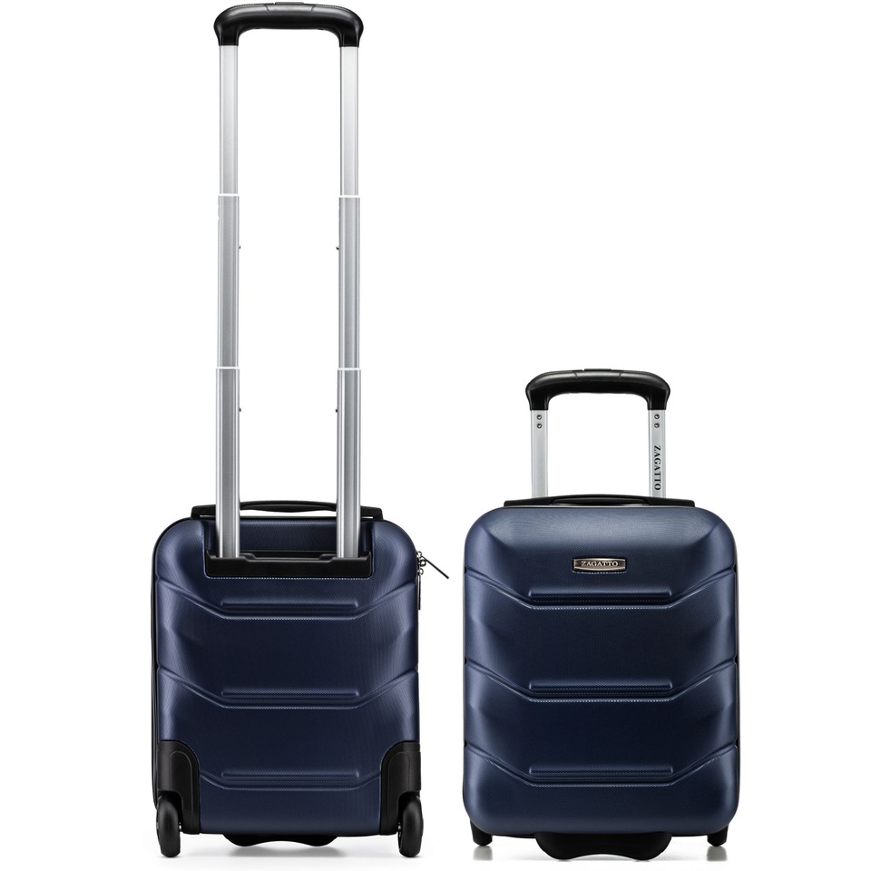 Troler cabina avion, Zagatto®, Albastru, Dimensiune troler 40x30x20 cm ...