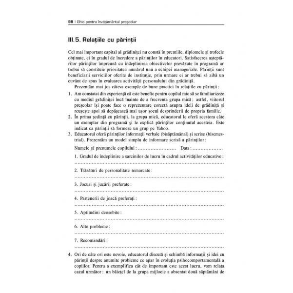 Ghid pentru invatamantul prescolar - Camelia Munteanu - eMAG.ro