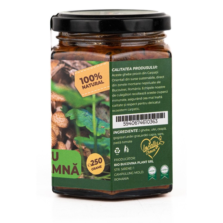 Zacusca cu Ghebe de Toamna Bio Bucovina Plants – 250g - eMAG.ro